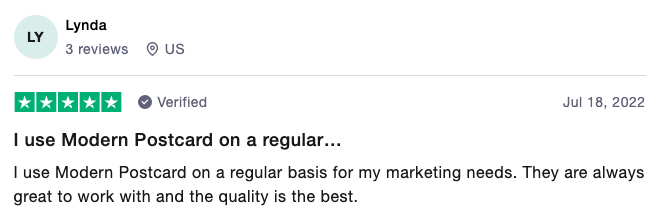 Customer Testimonials | Modern Postcard